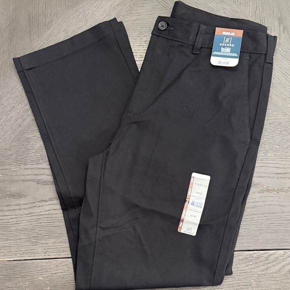 George | Pants | George Mens Classic Black Dress Pants | Poshmark